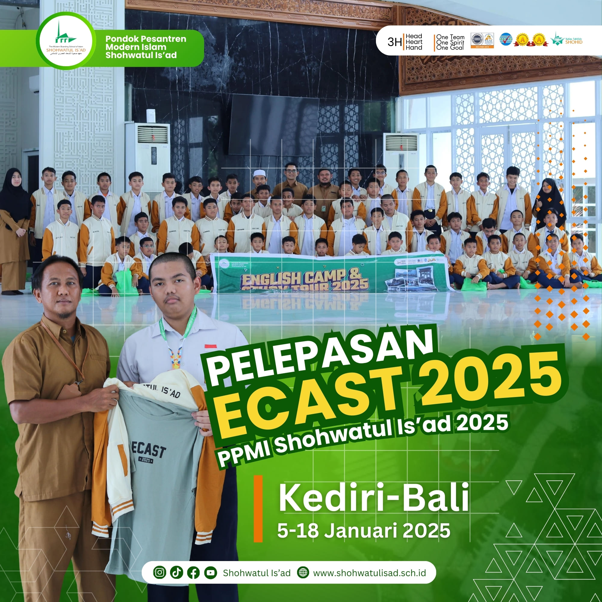 77 Santri Shohwatul Is'ad mengikuti program ECAST 2025 di Kediri dan ...